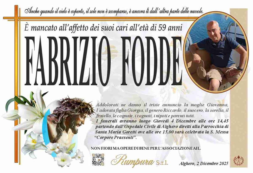 Funerali e annunci funebri a Alghero | Fabrizio Fodde - Funer24