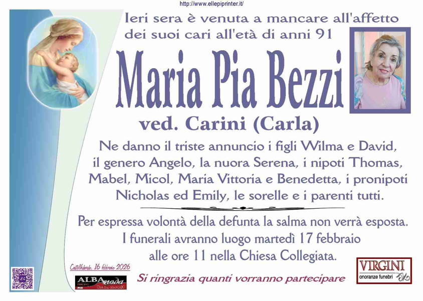 Funerali e annunci funebri a Osimo | Maria Pia Bezzi - Funer24