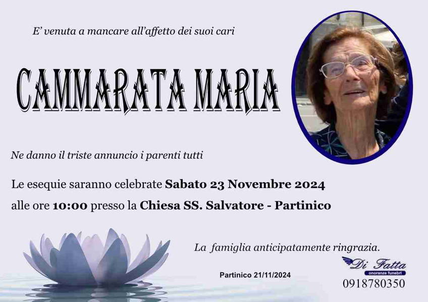 Funerali e annunci funebri a Partinico | Maria Cammarata - Funer24