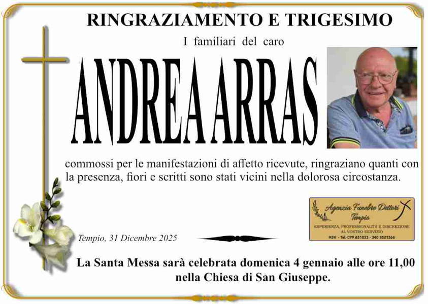 Funerali e annunci funebri a Tempio Pausania | Andrea Arras - Funer24