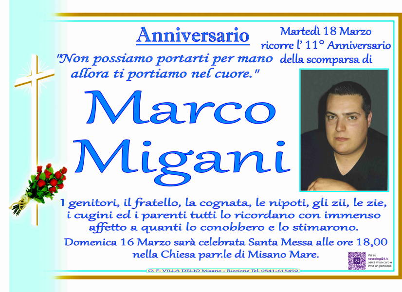 Funerali e annunci funebri a | Marco Migani - Funer24