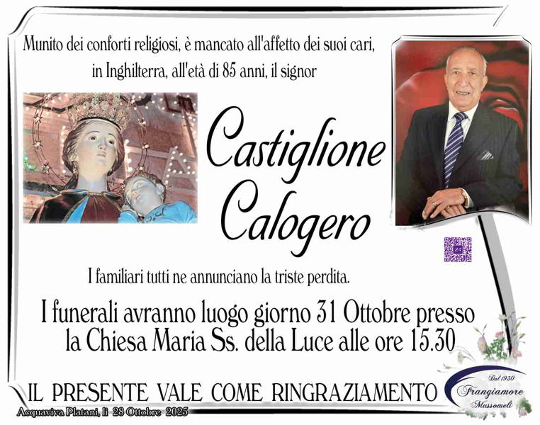Funerali e annunci funebri a Acquaviva Platani | Calogero Castiglione ...
