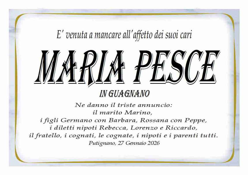 Funerali e annunci funebri a Noci | Maria Pesce - Funer24