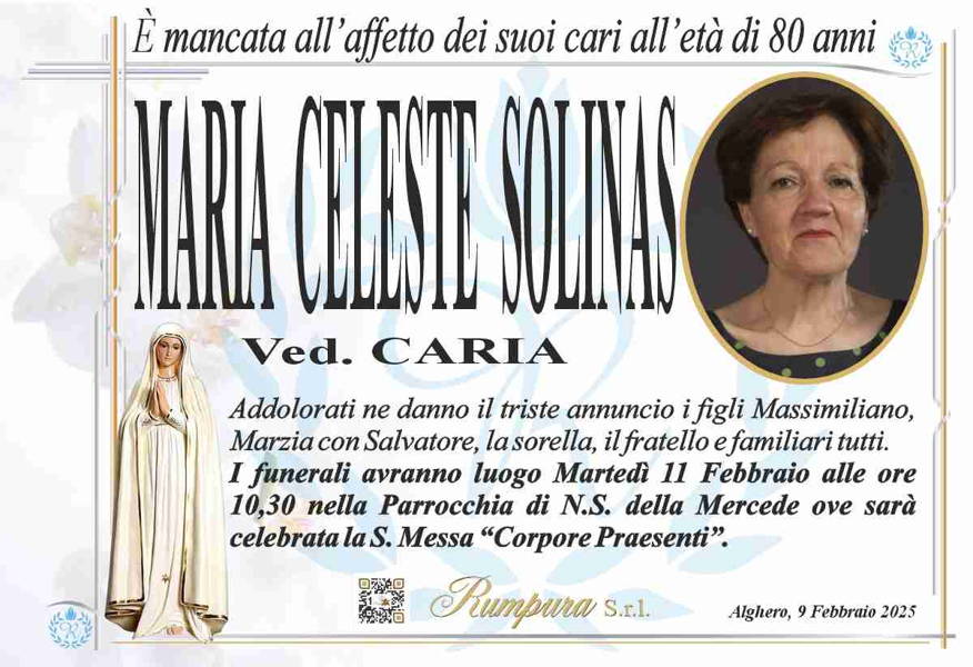 Funerali e annunci funebri a Alghero | Maria Celeste Solinas - Funer24