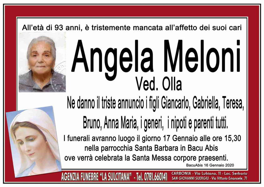 Funerali e annunci funebri a Carbonia | Angela Meloni - Funer24