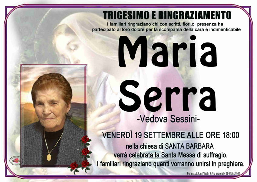 Funerali e annunci funebri a Villacidro | Maria Serra - Funer24