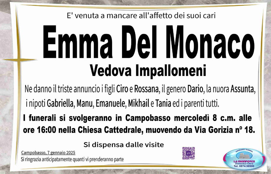 Funerali e annunci funebri a Campobasso | Emma Del Monaco - Funer24