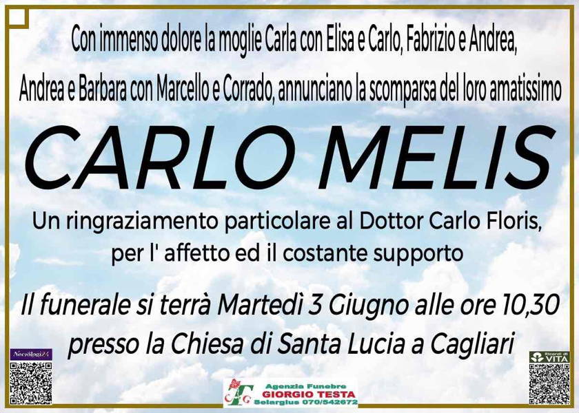 Funerali e annunci funebri a Cagliari | Carlo Melis - Funer24