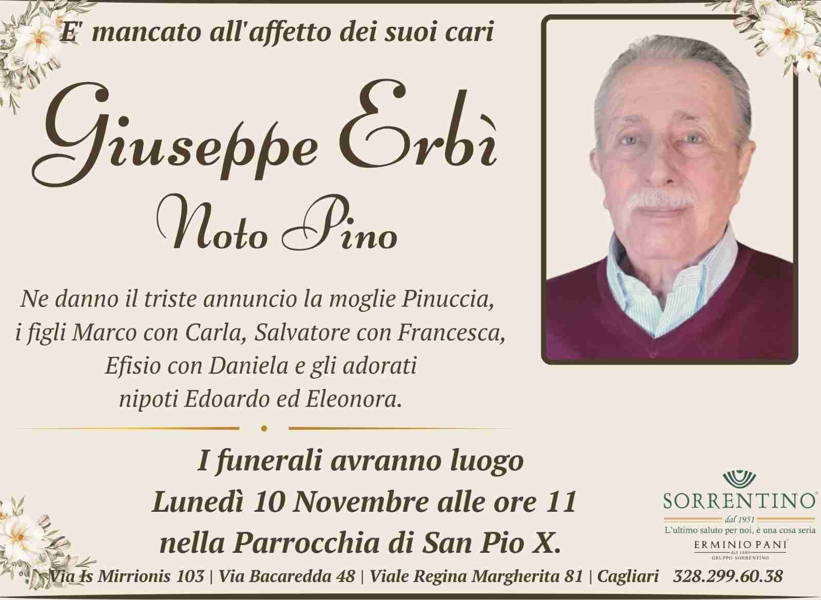 Funerali e annunci funebri a Cagliari | Giuseppe Erbì - Funer24