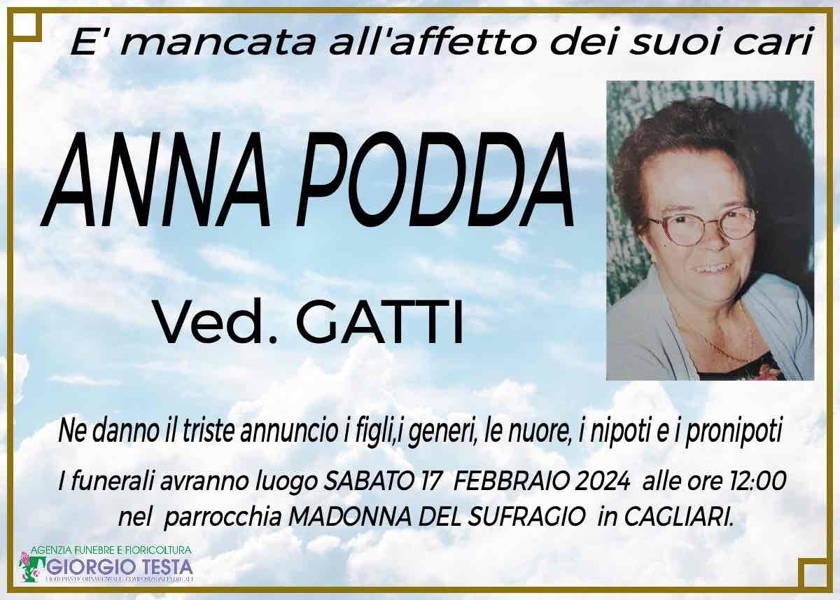 Funerali e annunci funebri a Cagliari | Anna Podda - Funer24