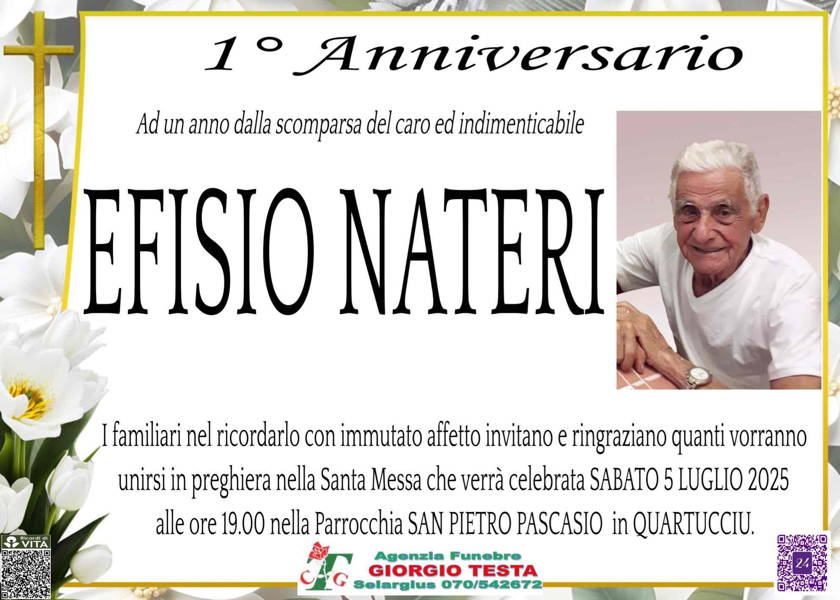Funerali e annunci funebri a Quartucciu | Efisio Nateri - Funer24