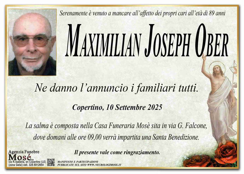 Funerali e annunci funebri a Nardò | Maximilian Joseph Ober - Funer24